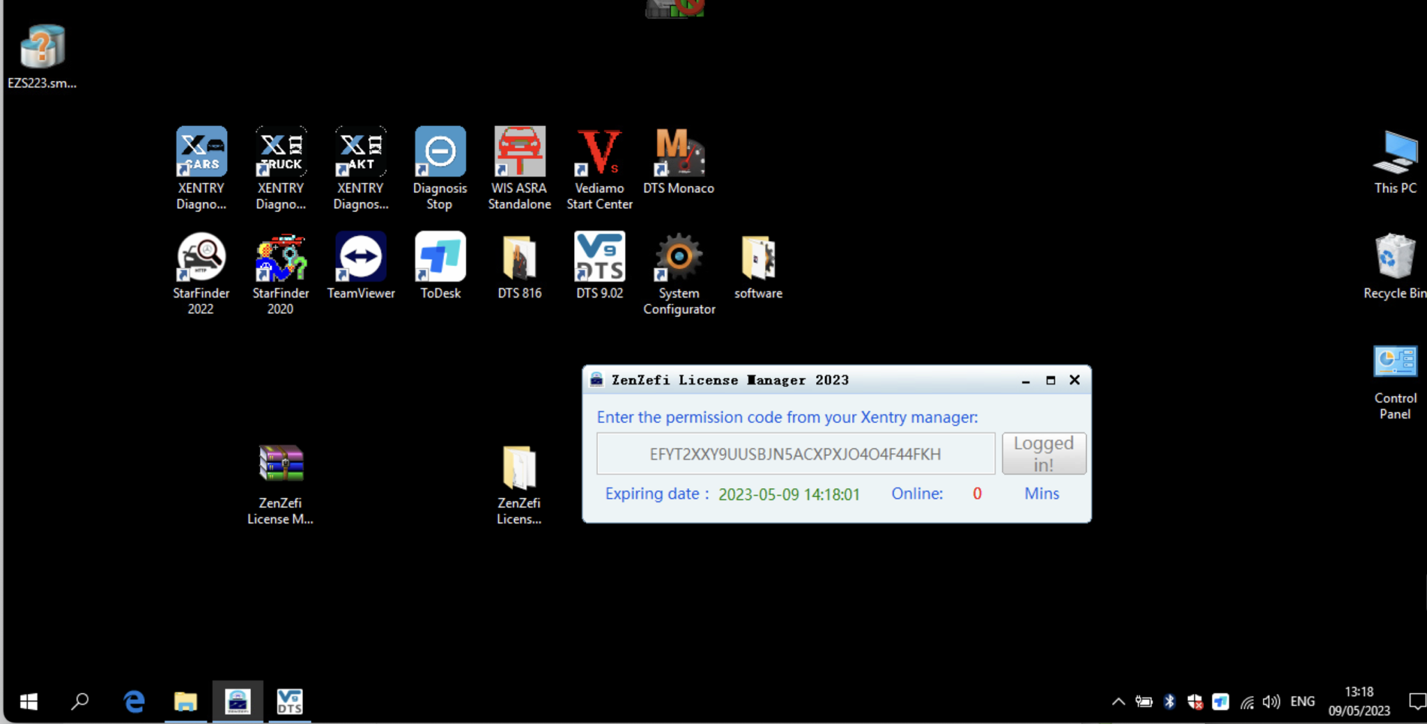 ZenZefi License Manager for Xentry Manager 2023 | Mercedes Xentry ...